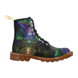 Festival Boots, Psychedelic Boots, Burning Man Boots, Combat Boots ...