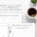 Novel Writing Planning Worksheets - Etsy