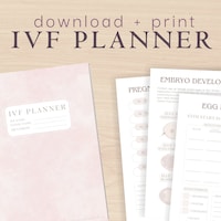 IVF Planner Bundle, IVF Calendar, Planner, IVF Gift - Etsy