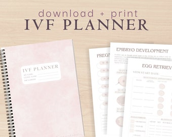 Printable IVF Fertility Journey Planner & Free Personalized Journal ...