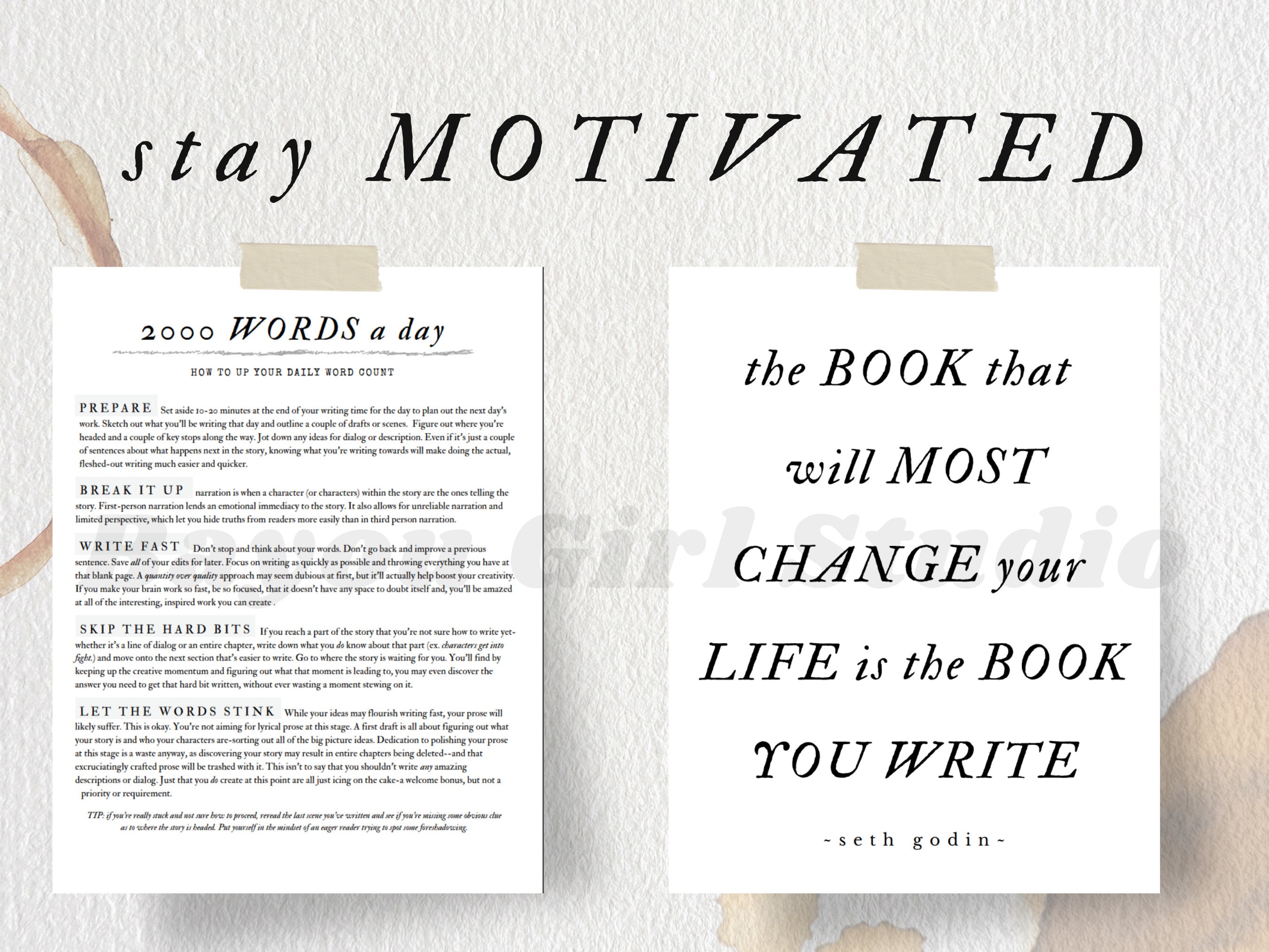 Write a Novel in 30 Days | DOWNLOADABLE Workbook for Nanowrimo - Etsy