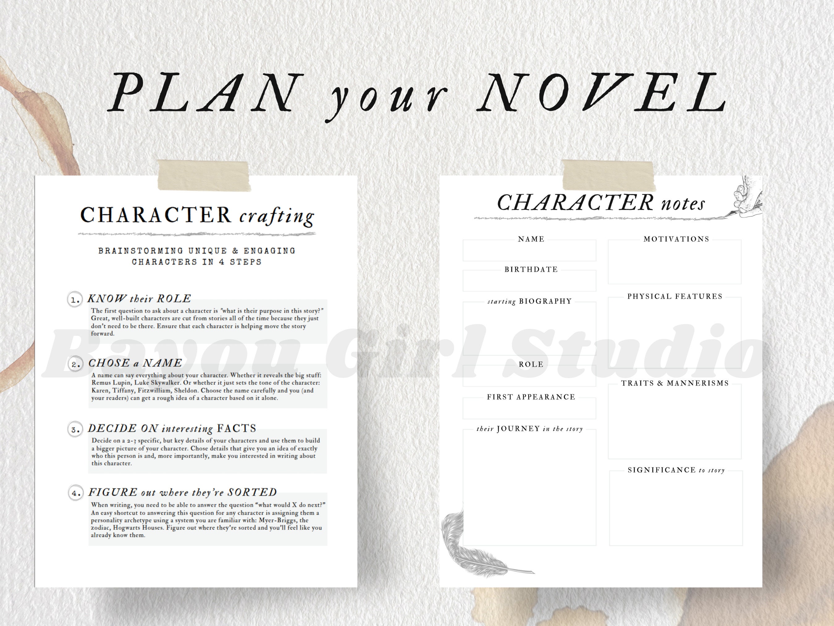 Write a Novel in 30 Days | DOWNLOADABLE Workbook for Nanowrimo - Etsy