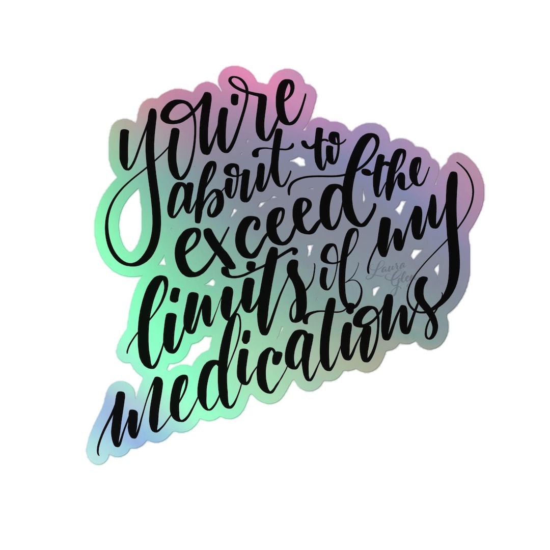 Medication Nursing Pharmacology Pharmacist Humor Die-cut Sticker - Etsy