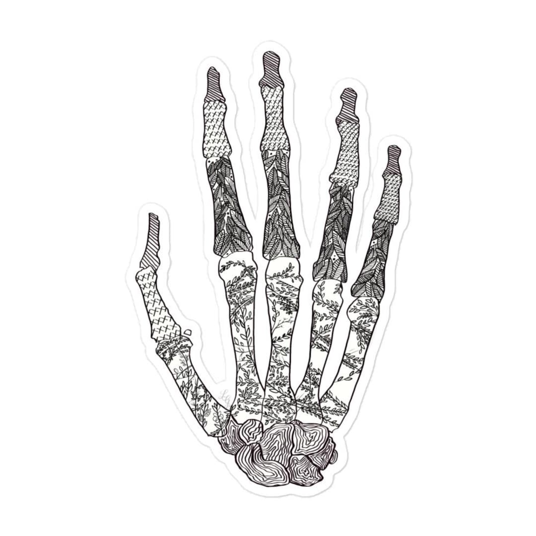 Bony Anatomy of the Hand Die-cut Sticker - Etsy