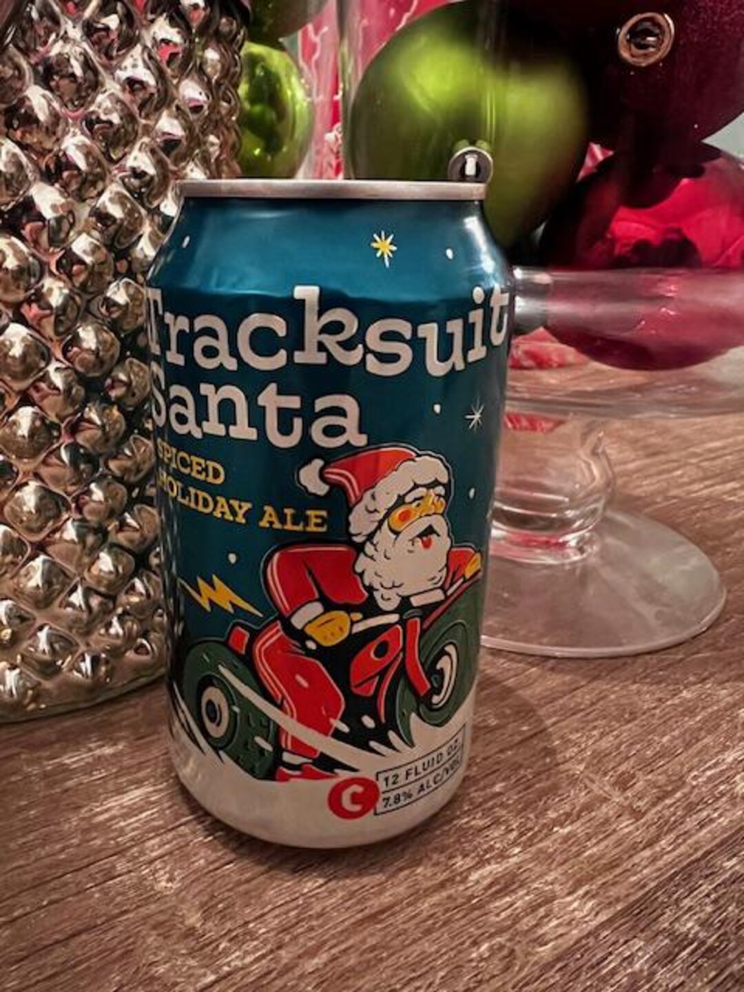 Tracksuit Santa Beer Can Candle - Etsy