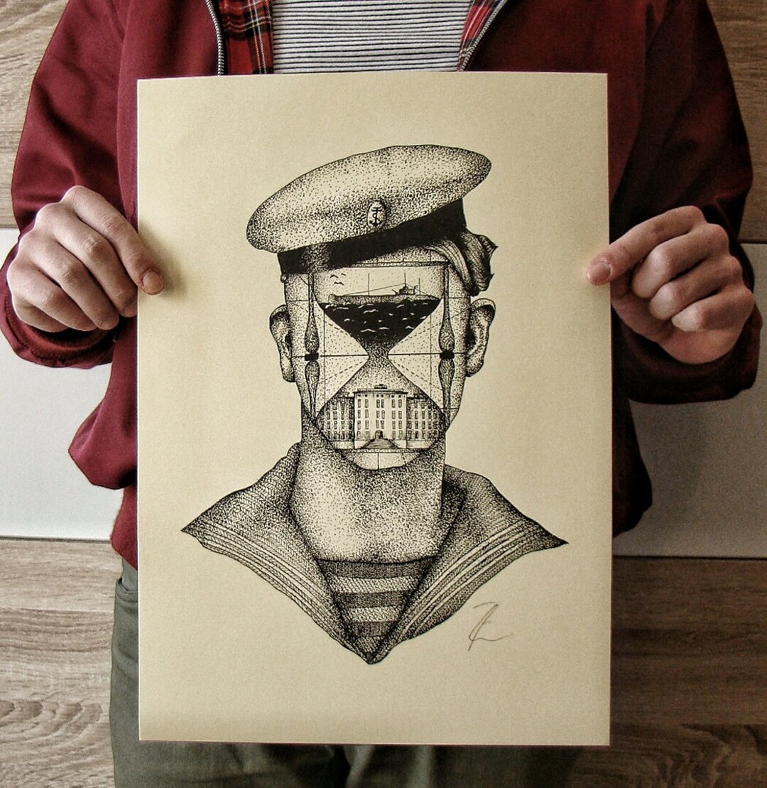 Karlo Rojc Art Print / Large Art Print / Wall Decor / Sailor - Etsy