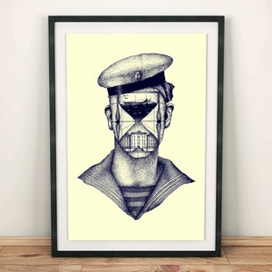 Karlo Rojc Art Print / Large Art Print / Wall Decor / Sailor - Etsy