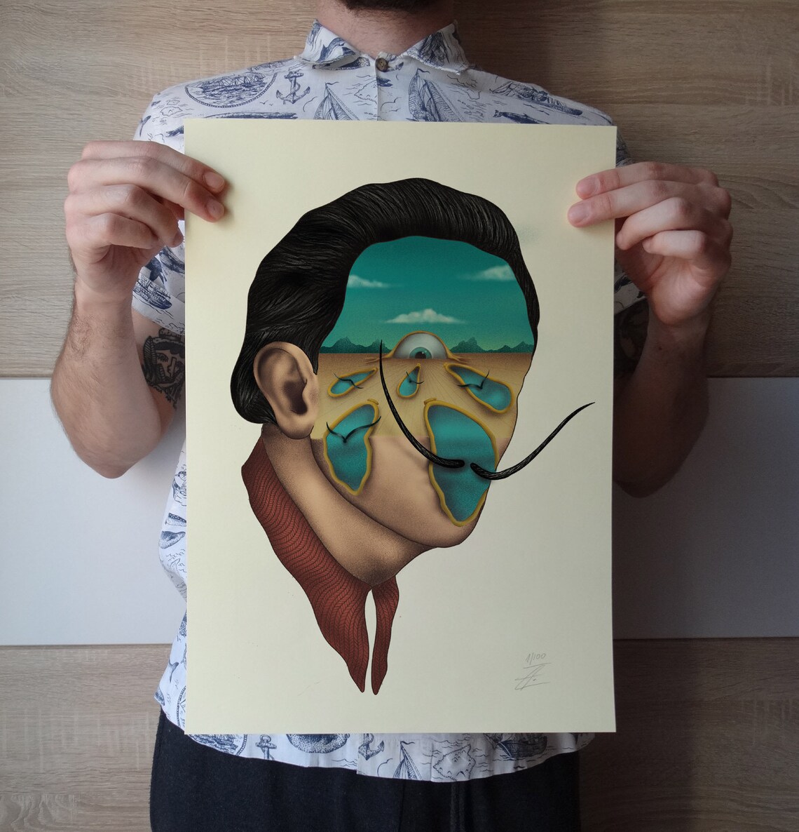 Salvador Dali Large Art Print / Dali Watches / Surrealism / - Etsy