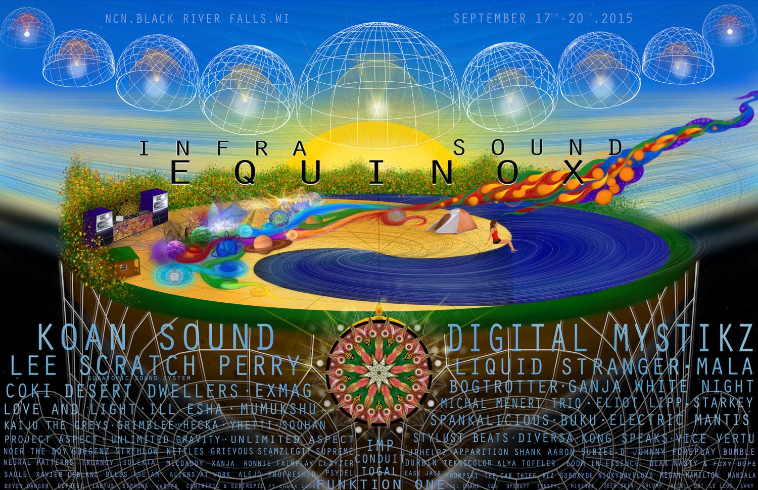 INFRASOUND EQUINOX FESTIVAL . Digital Art Print . 2015 . Free Shipping ...