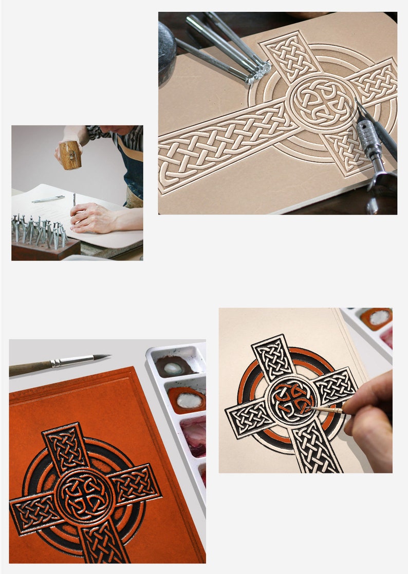 Motimo Celtic Cross Leather Case for iPhone 12/13/14/15/16/17 Series ...