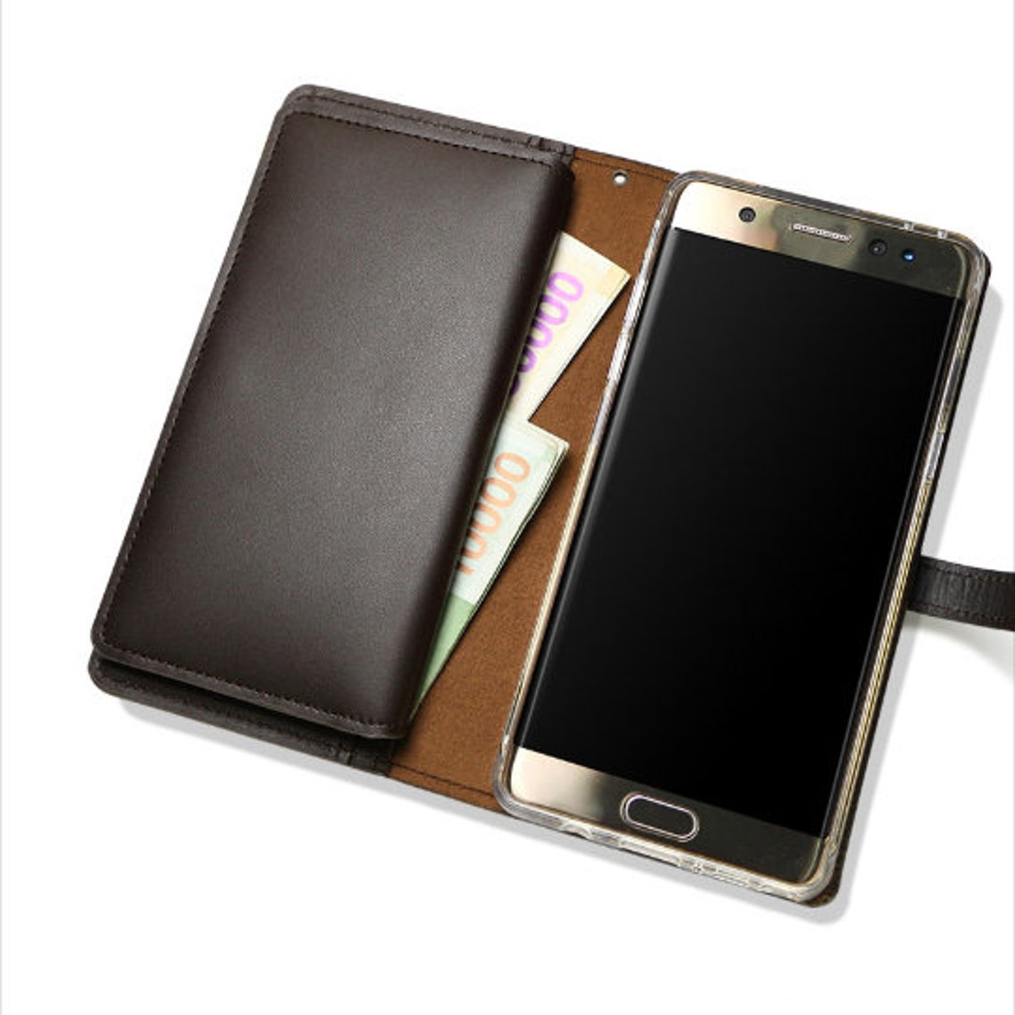 Motimo Bi-fold Oil Pull up Leather Wallet Case for iPhone 12/13/14/15 ...
