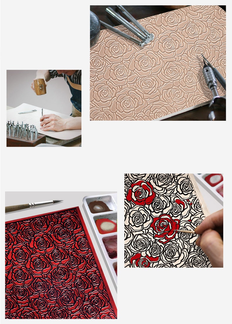 Motimo Rose Embossed Leather Case for iPhone 12/13/14/15/16/17 Series ...