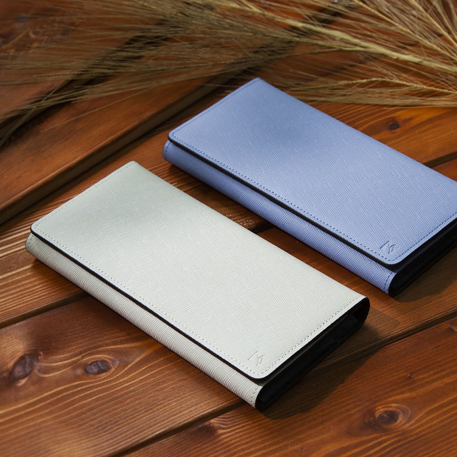 Motimo Saffiano Leather Long Wallet, Leather Pouch, Women's Long Wallet ...