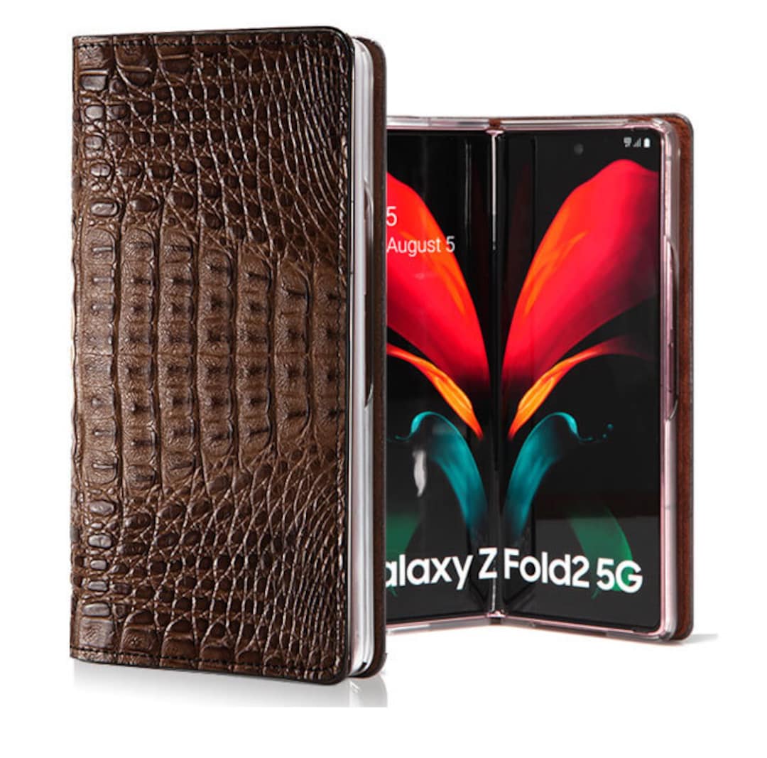 Motimo Genuine Alligator Leather Case for Galaxy Z Fold 3, Z Fold 4, Z ...