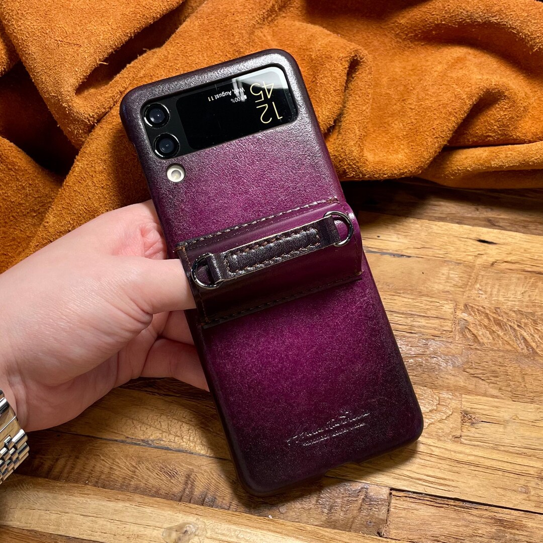 Minute Touch Custom Leather Cover Case for Samsung Galaxy Z Flip 4 ...