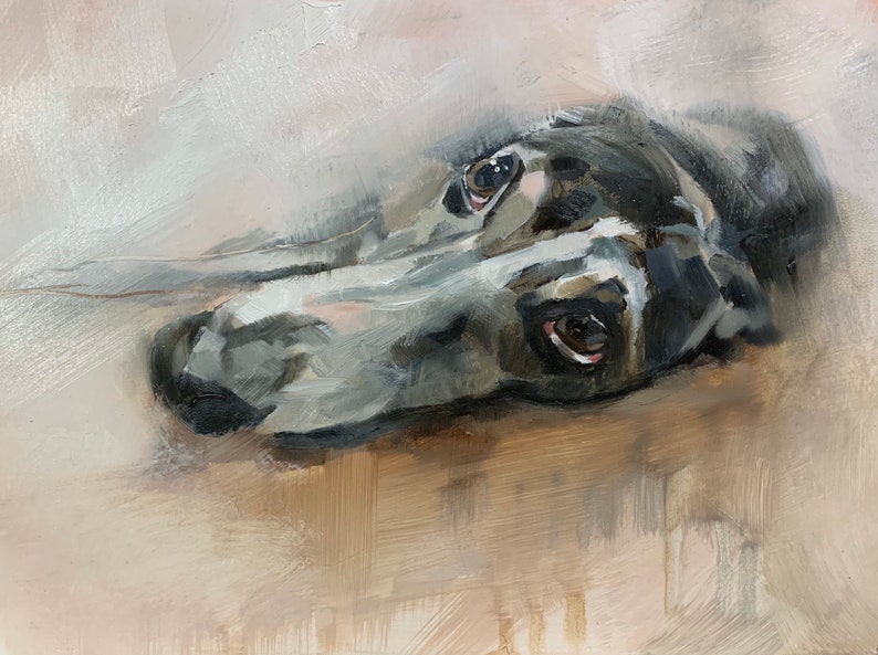 Whippet Art Whippet Print Whippet Painting Sighthound - Etsy