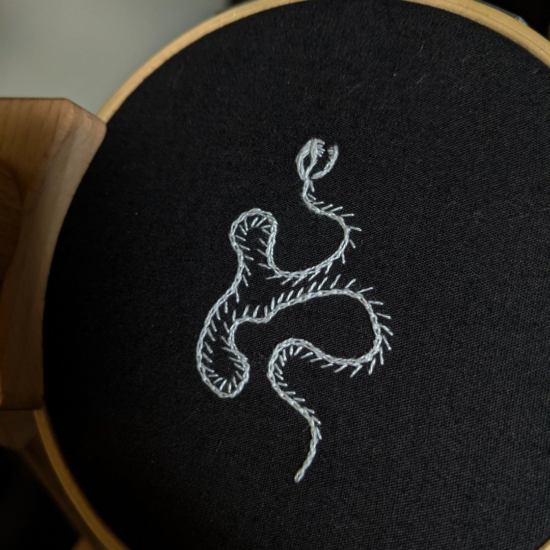 Snake Embroidery No.5 Writhe - Etsy