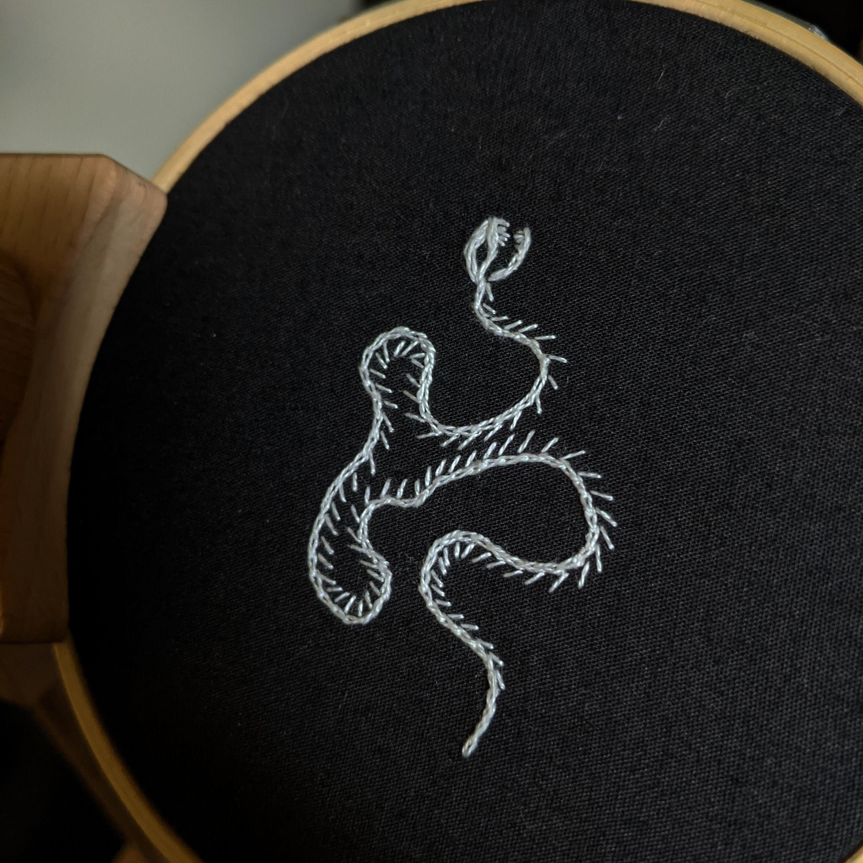 Snake Embroidery No.5 Writhe - Etsy