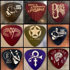 Music Room Decor, Band & Artist Sign, Wall Decor, Guitar Pick Sign ...
