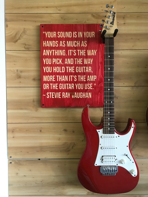 Stevie Ray Vaughan Red Guitar