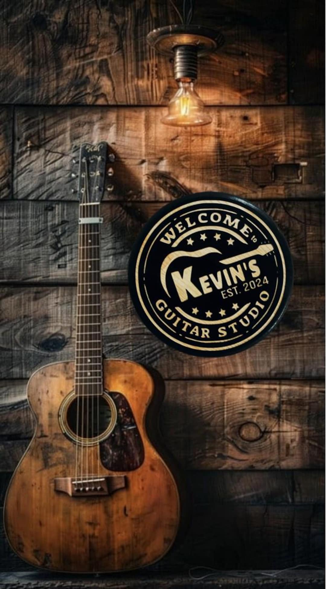 Personalized Music Room Sign: Engraved Pine Wood Studio Decor - Etsy