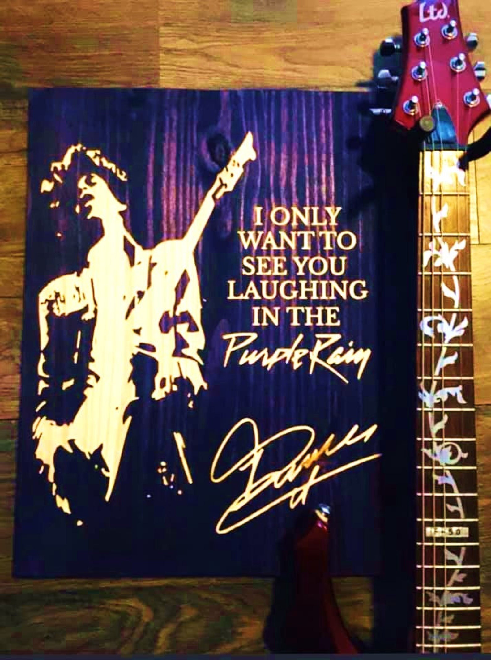 Prince Signature Series Guitar Hanger / Guitar Mount / Guitar | Etsy