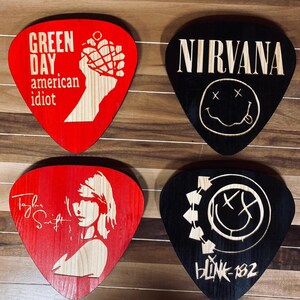 Music Room Decor, Band & Artist Sign, Wall Decor, Guitar Pick Sign ...