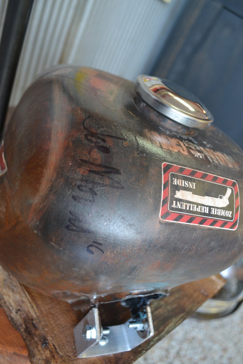 Motocycle Gas Tank / Table Light / Chicago Blackhawks / Steampunk ...