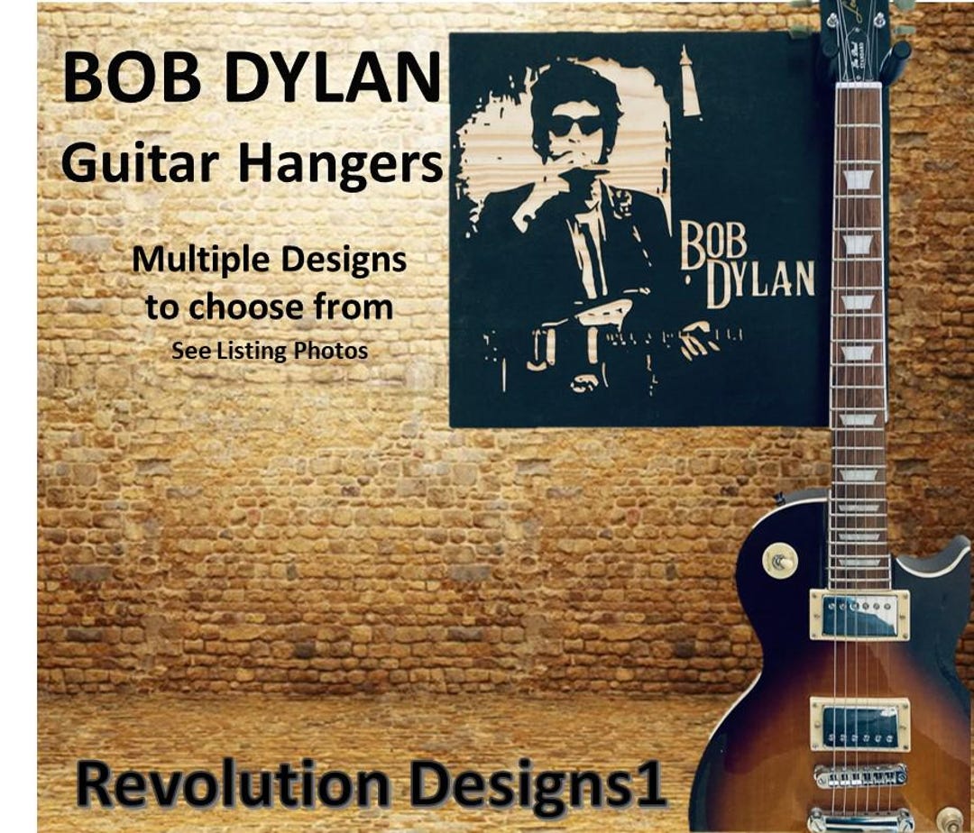 Bob Dylan Guitar Hanger: Pine Wood Wall Mount - Etsy