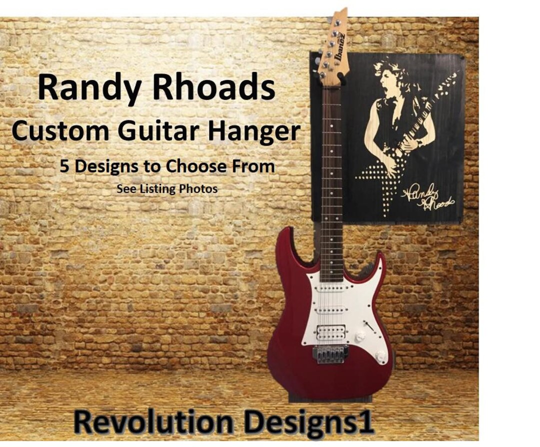 Randy Rhoads, Guitar Wall Hanger, Guitar Wall Mount, Music Room Decor ...