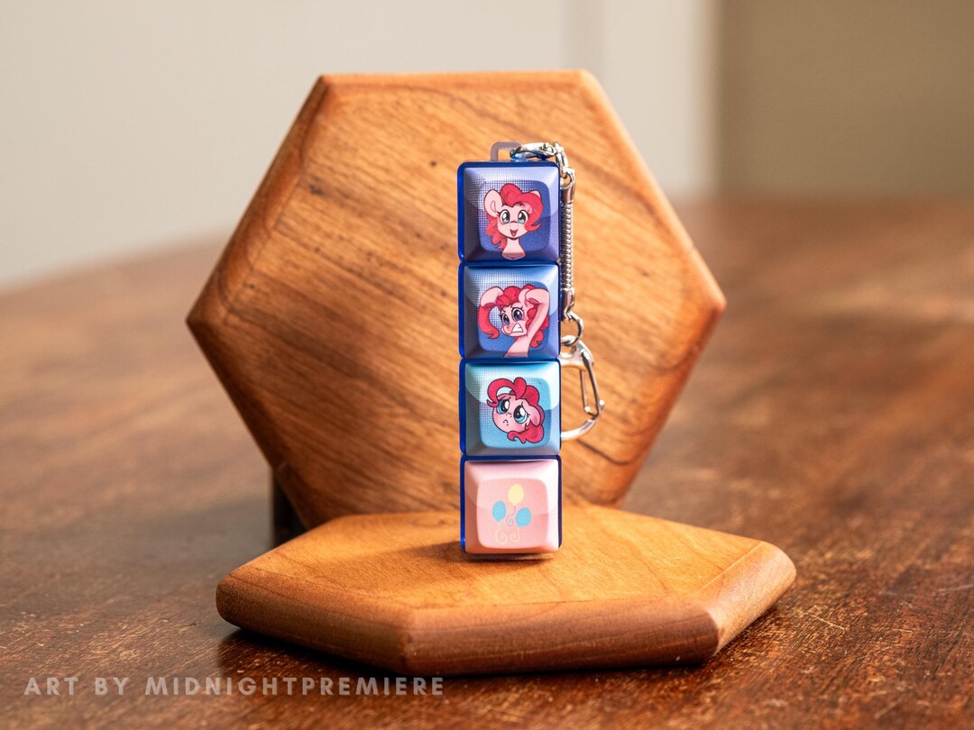 Pinkie Pie Keycap Set of 4 | Keychain Keyswitch Removable XDA Keyboard ...