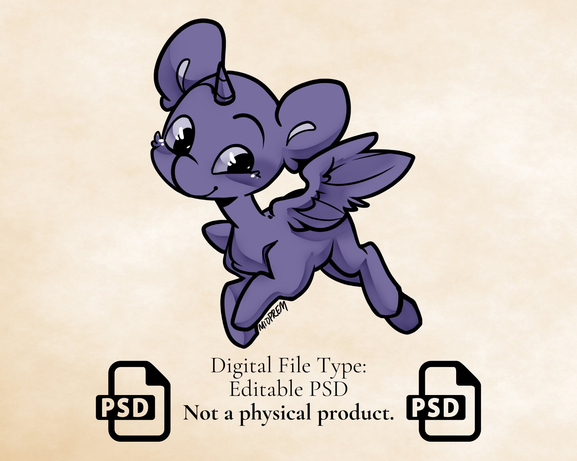 YCH Pony Character Base | Your Character Here, Editable PSD Template ...