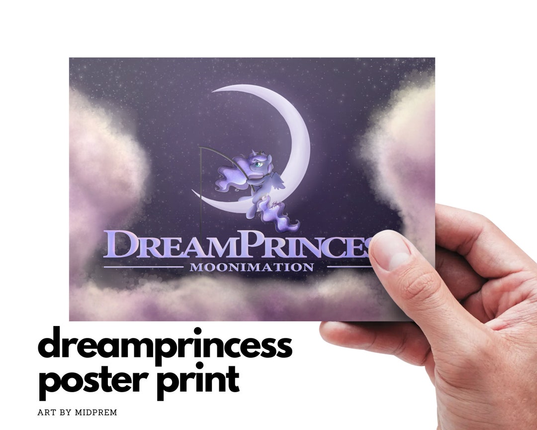 Dreamprincess Moonimation 4x6 Postcard Print, Princess Luna Dreamworks ...