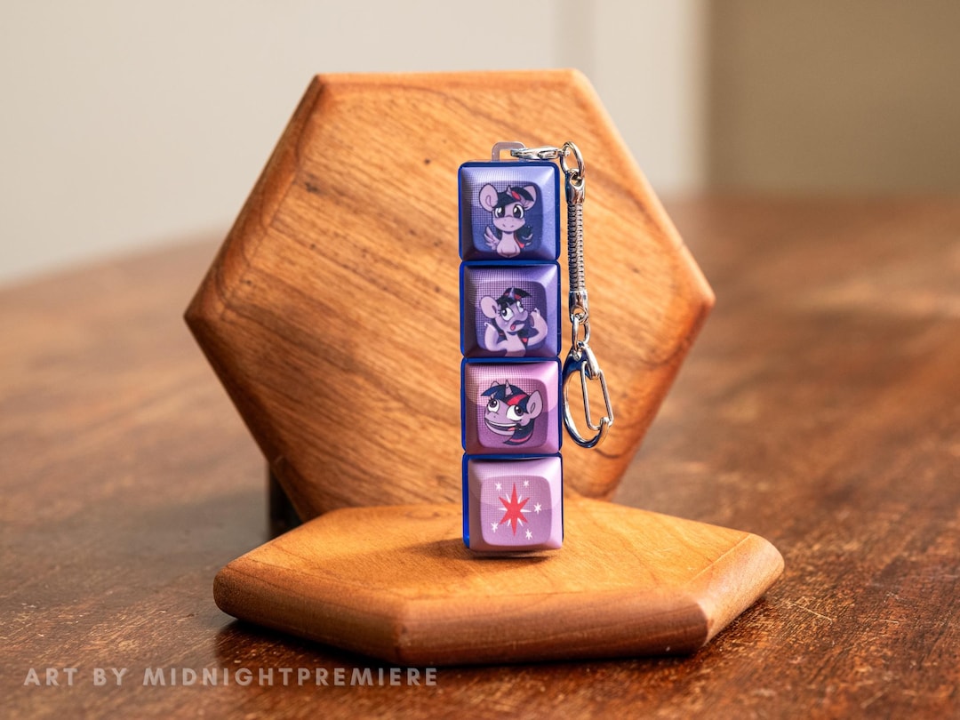 Twilight Sparkle Keycap Set of 4 | Keychain Keyswitch Removable XDA ...