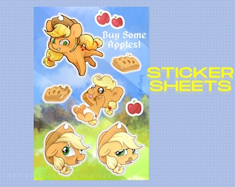 MLP My Little Pony Applejack Apple Jack Sticker - Etsy