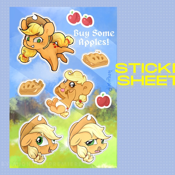 My Little Pony Applejack Sticker - Etsy