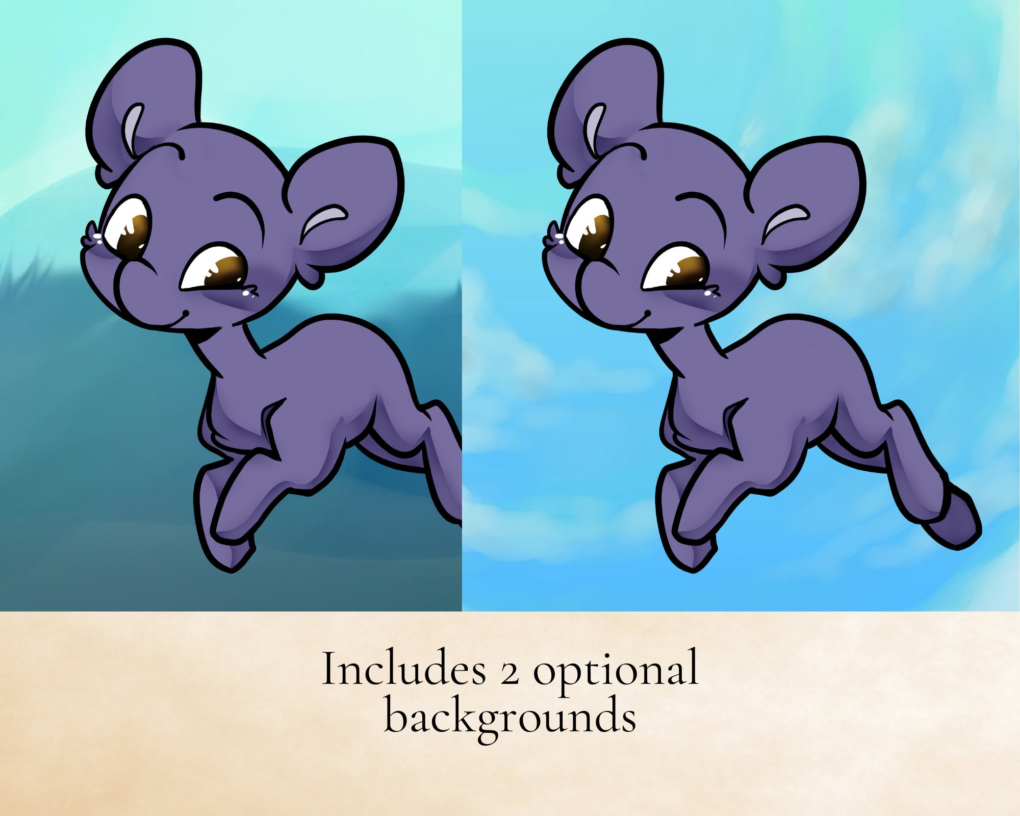 YCH Pony Character Base | Your Character Here, Editable PSD Template ...