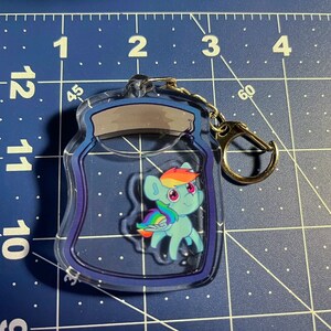 Rainbow Dash Jar Shaker Charm | My Little Pony MLP Fim Friendship is ...
