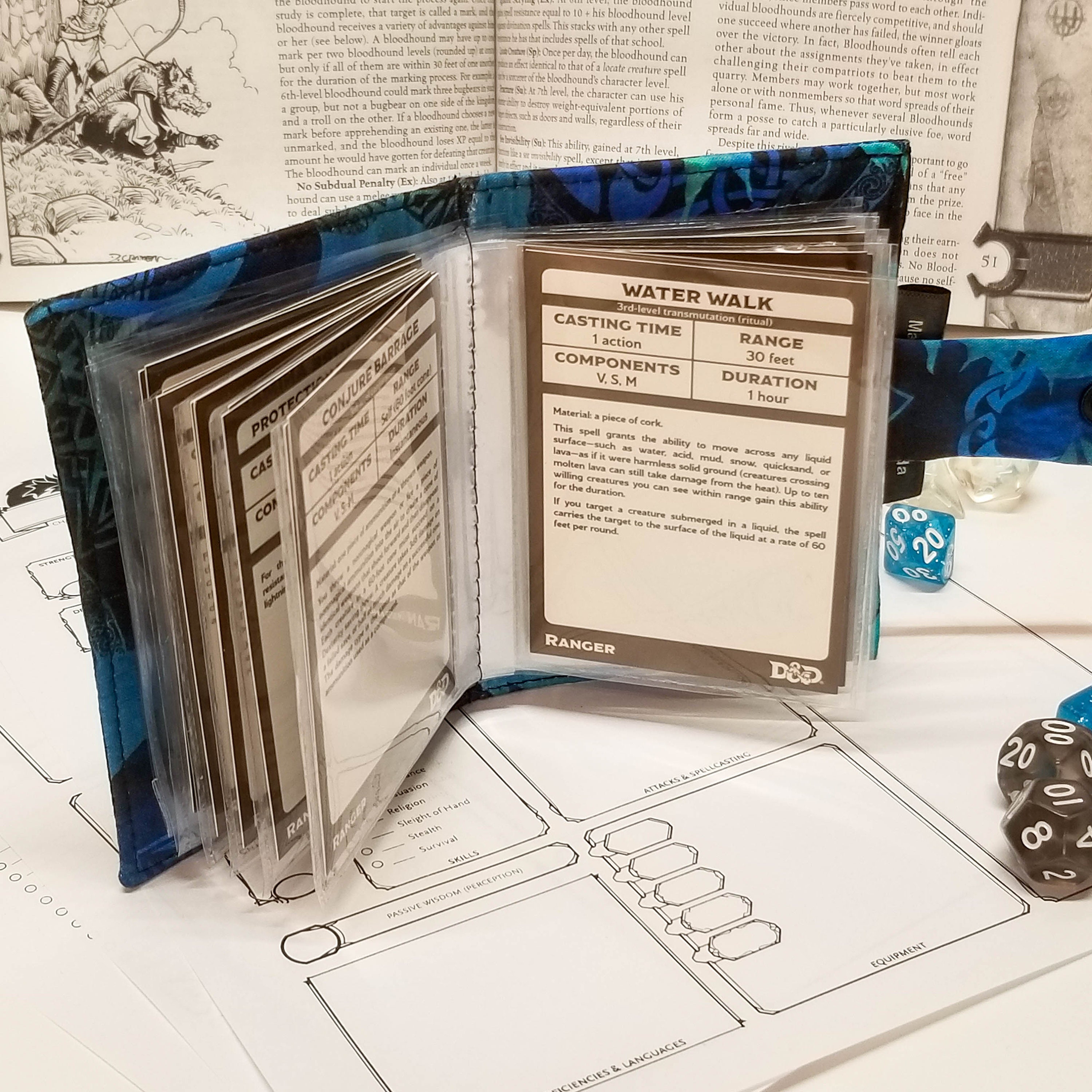 Softcover Spell book Card Album DnD Accessories Gamer | Etsy