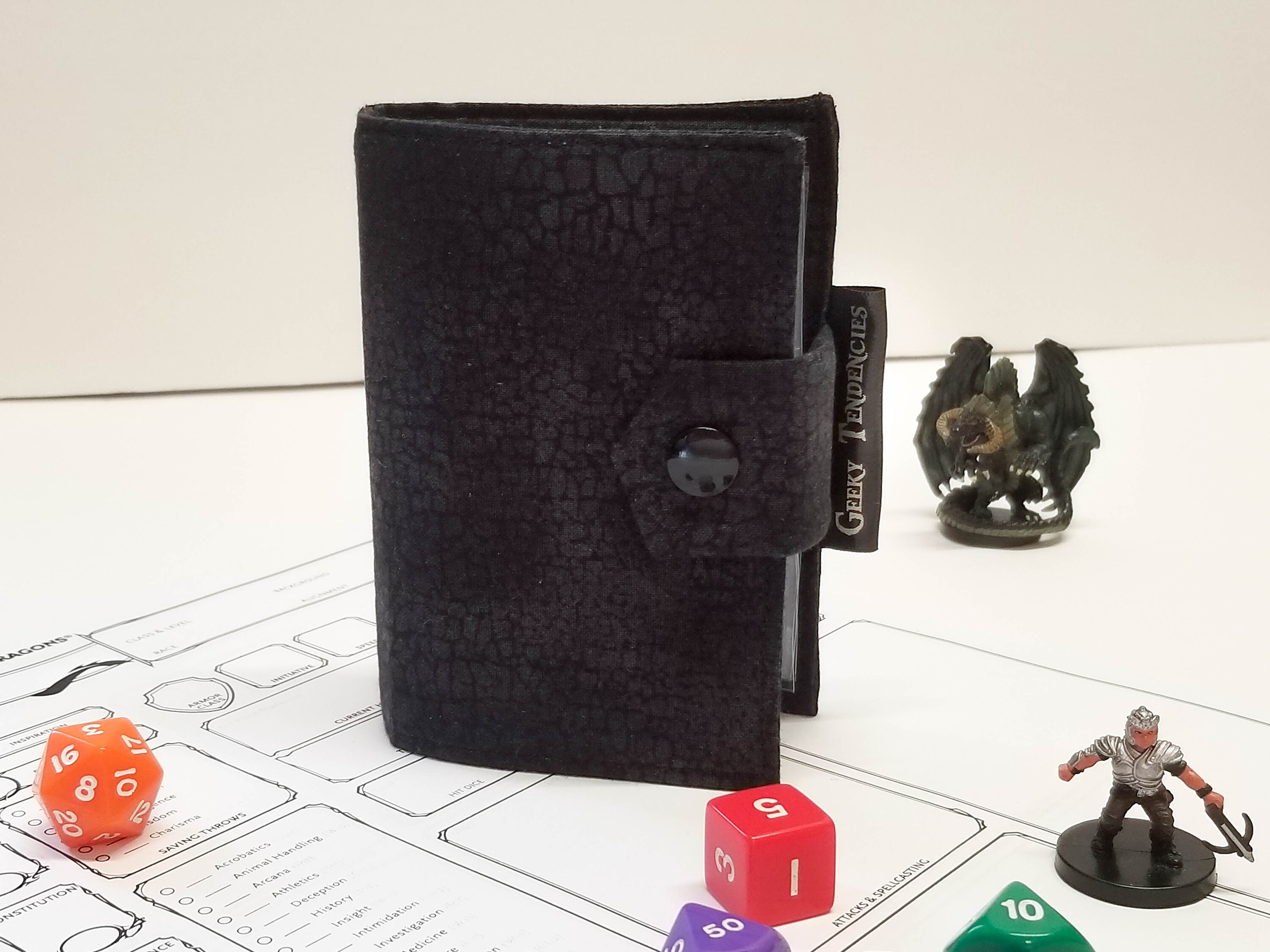 Softcover Spell book Card Holder DnD Accessories Gamer | Etsy