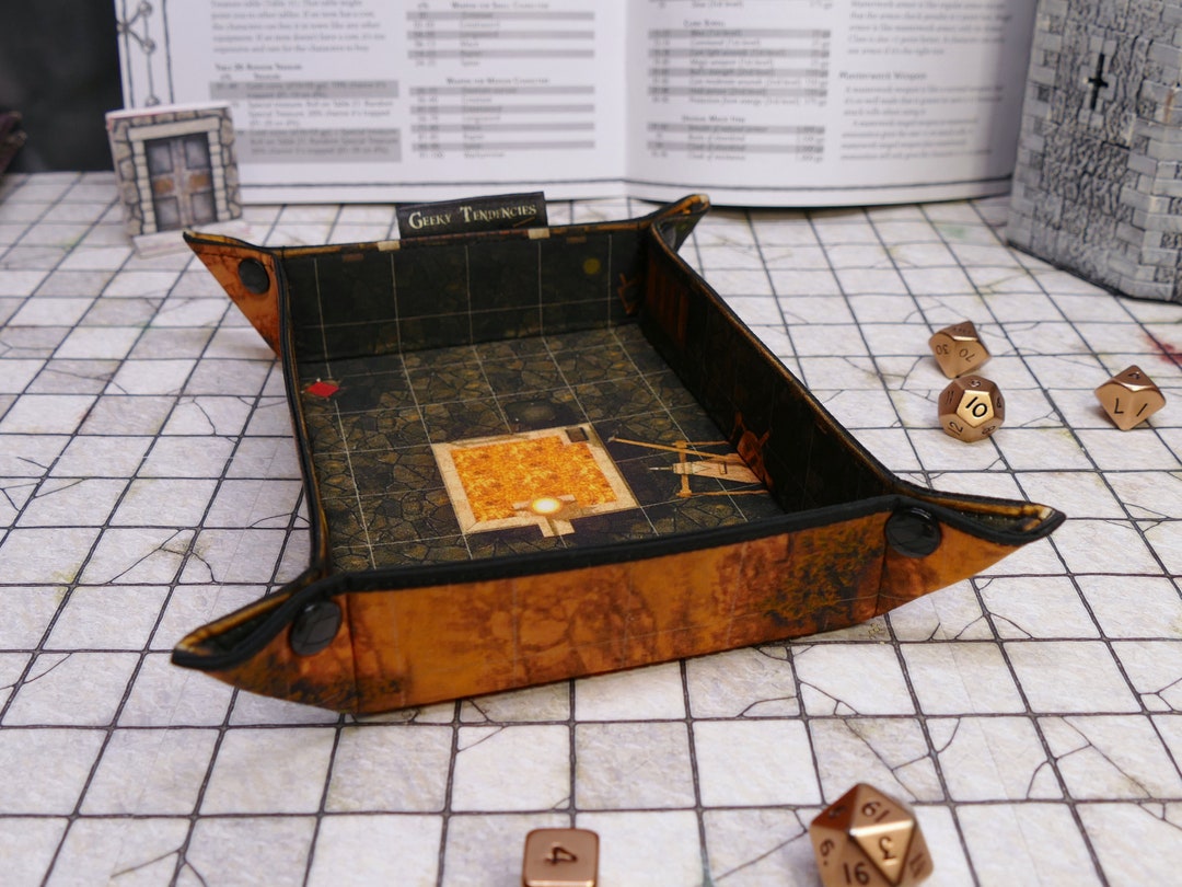 Badlands Blacksmith Battlemap Dice Tray, Two-sided RPG Map Dnd Dice ...