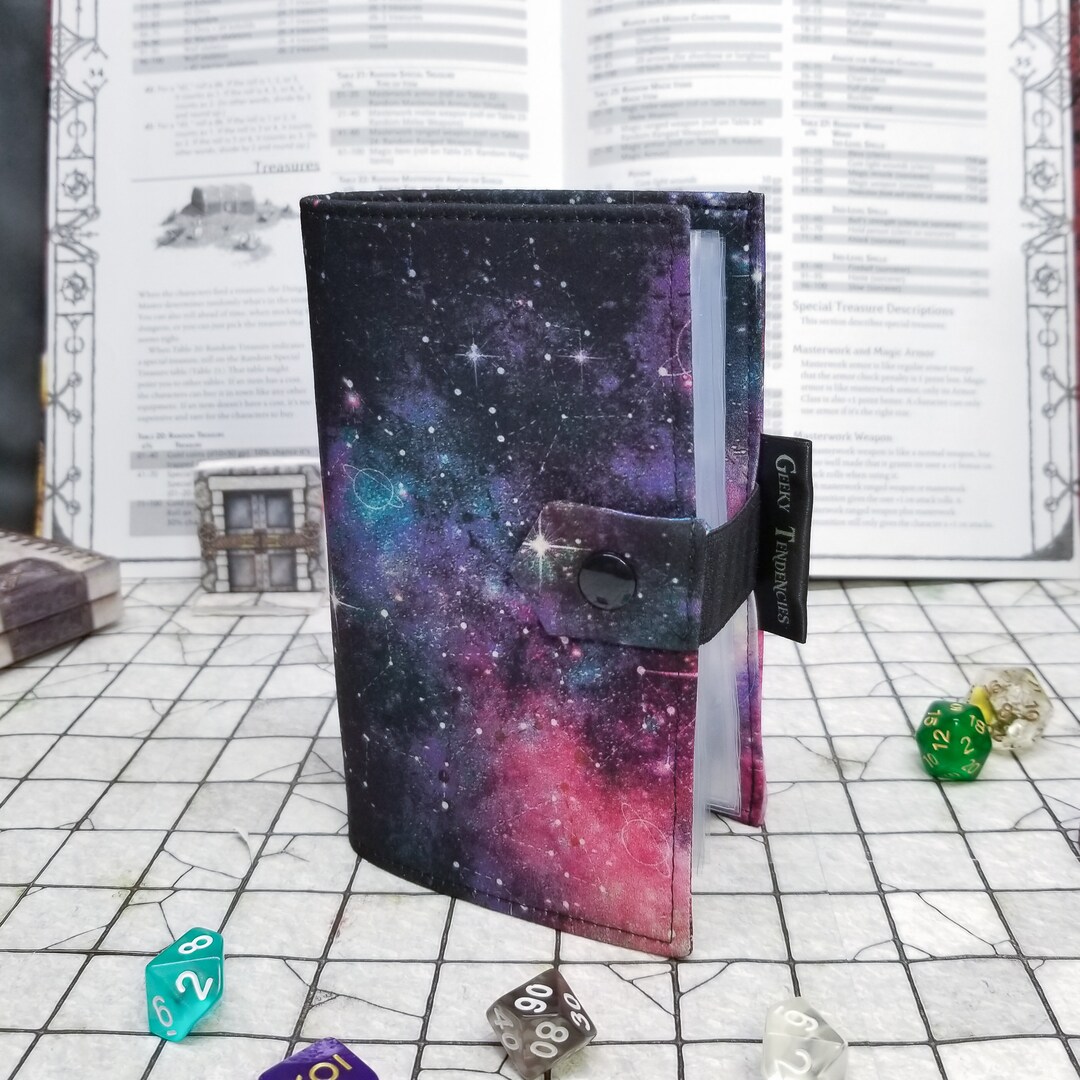 Galaxy Print Tarot Sized Card Holder Dnd Spell Book 3x5 - Etsy