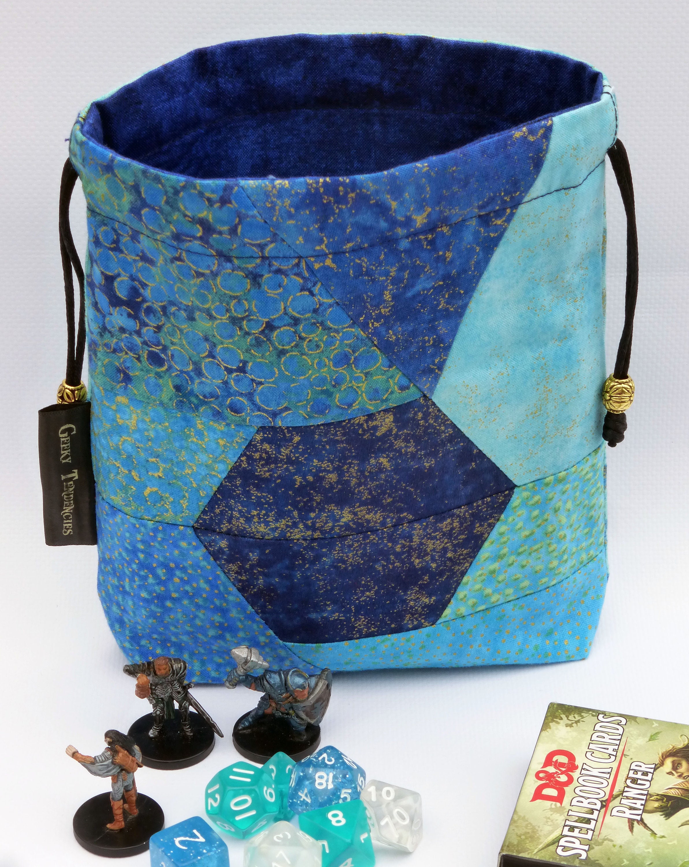 Drawstring Bag Pattern - Dnd Accessories - Dice Bag With Pockets ...