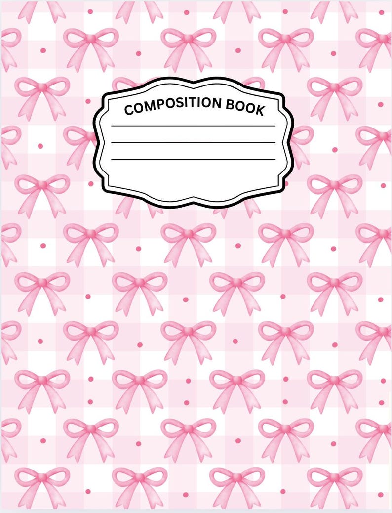 Pink Custom Composition Notebook - Etsy