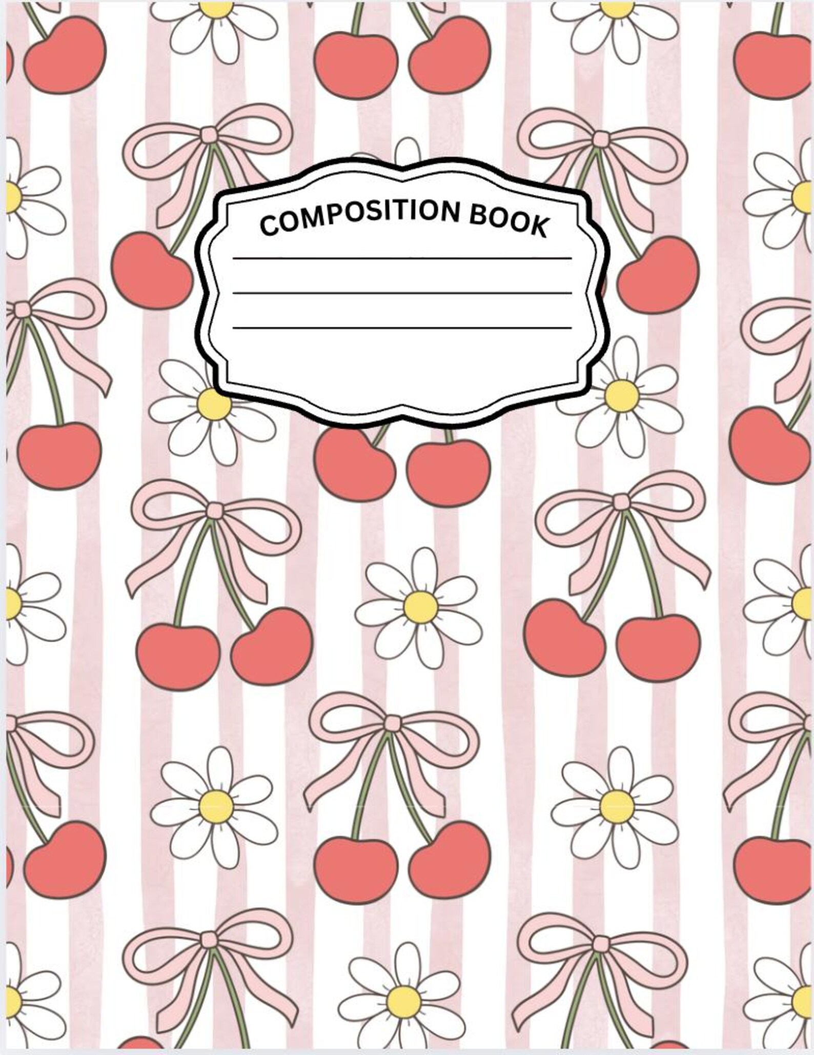 Pink Custom Composition Notebook - Etsy