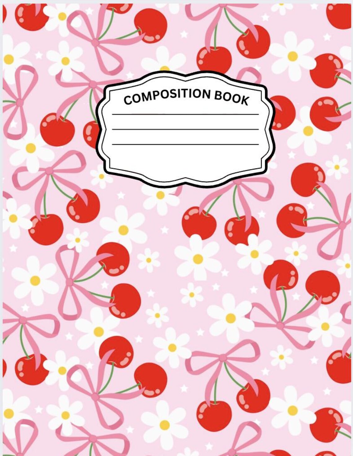 Pink Custom Composition Notebook - Etsy
