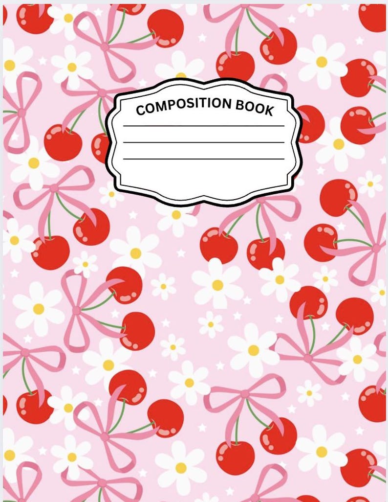 Pink Custom Composition Notebook - Etsy