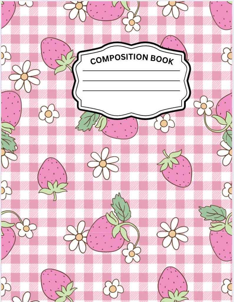 Pink Custom Composition Notebook - Etsy