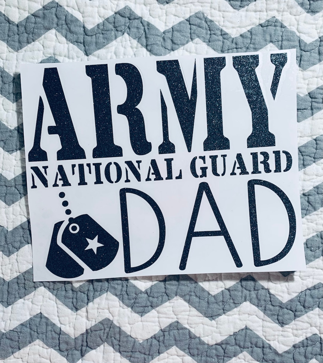 Army National Guard Dad Decal-sticker-yeti-rtic-sic-tumbler-ozark Trail ...