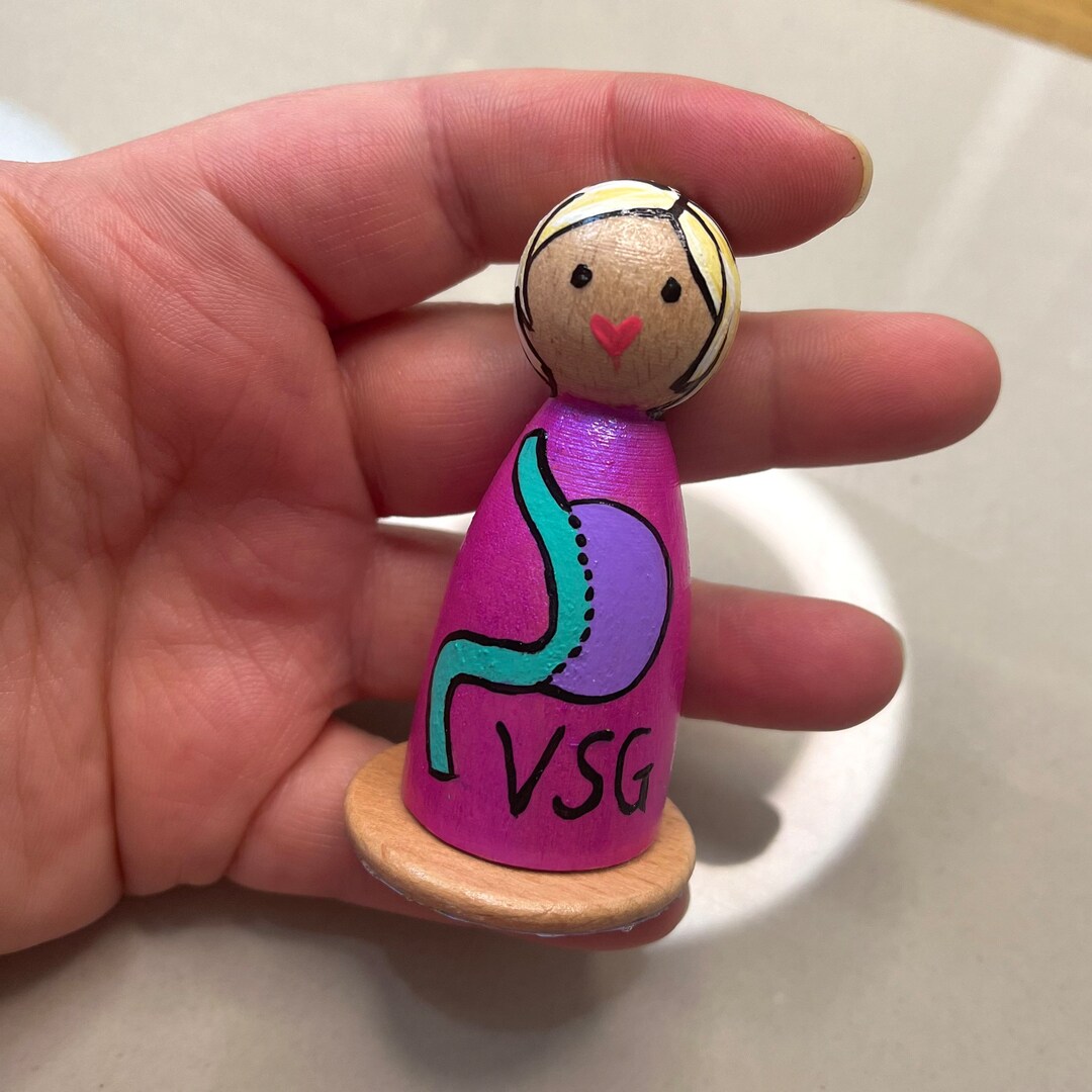 Gastric Vertical Sleeve Gastrectomy Peg Doll Ornament. Weight Loss ...